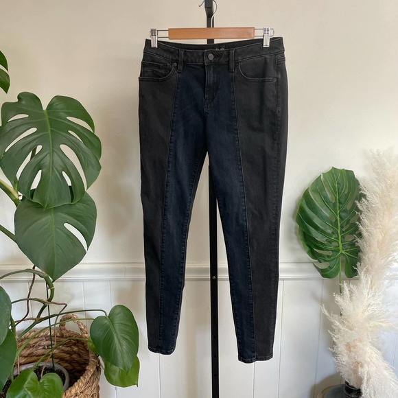 D-ID | Jeans | Did Two Tone Dark Blue Black Skinny Jeans Darting Sz 29 ...